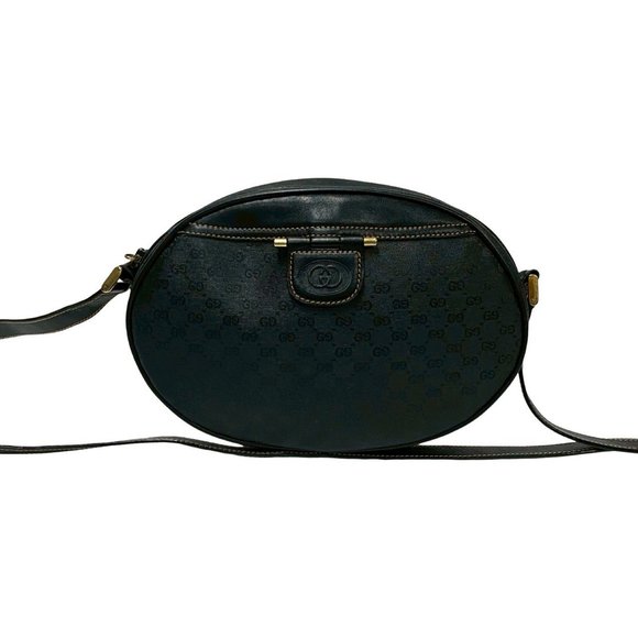 Gucci | Bags | Gucci Old Gucci Micro Gg Logo Hardware Leather Genuine ...